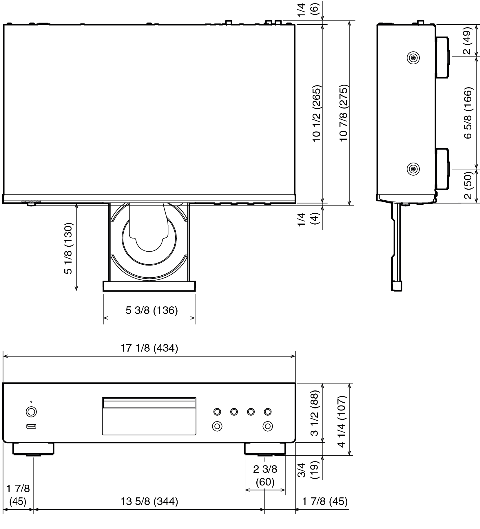 Dimensions / Weight DCD-800NE