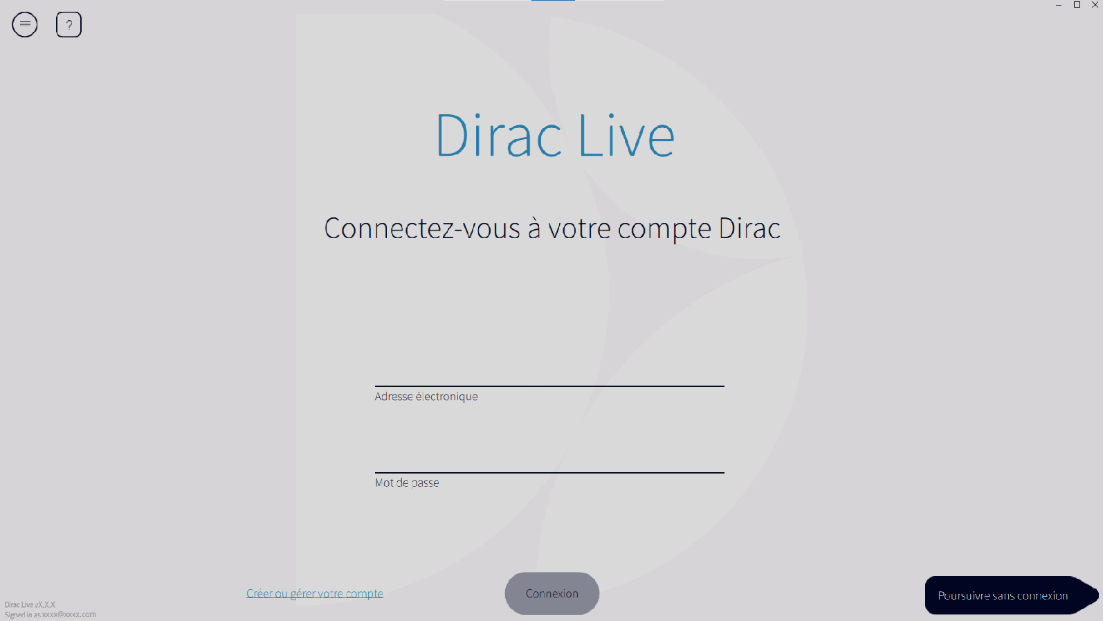 Mesure avec Dirac Live software Dirac Live